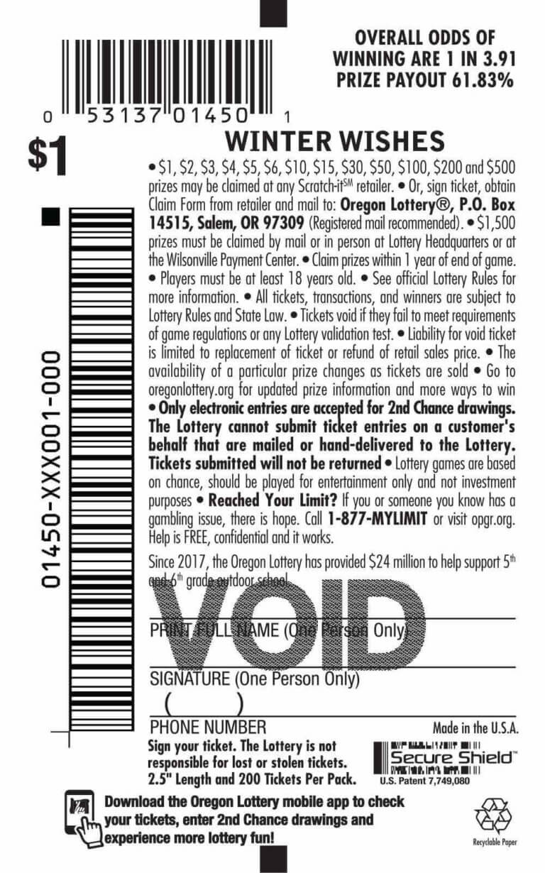 Winter Wishes - Lottery Scratch Tickets | Oregon Lottery