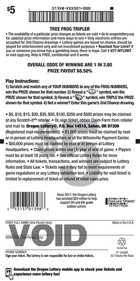 Tree Frog Tripler – Lottery Scratch Tickets | Oregon Lottery